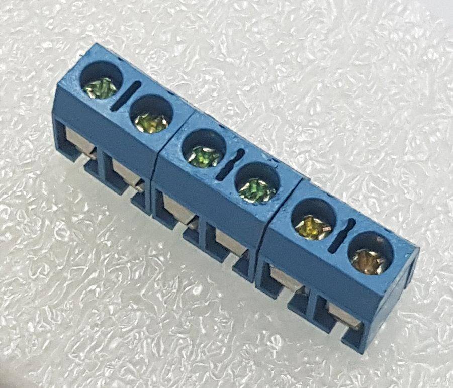 2 PIN PCB SCREW TERMINAL BLOCK CONNECTOR ( 5 PIECES / PACK )