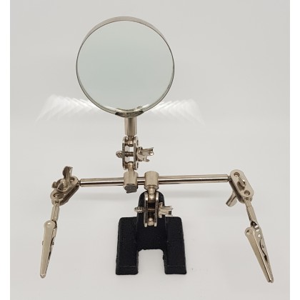Adjustable Helping Hand with Magnifying Glass for Soldering, Jewelers ...