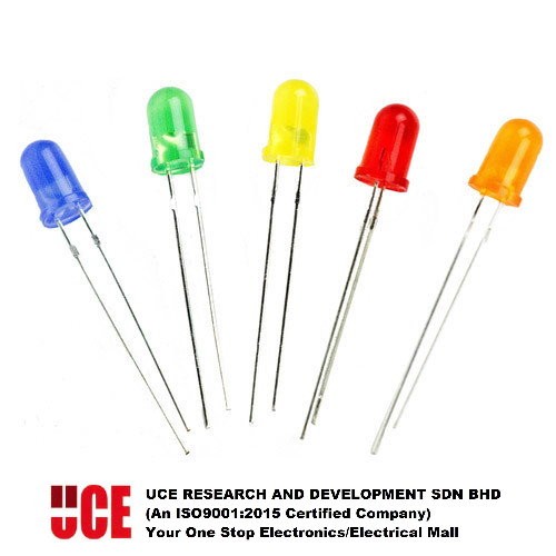 5MM LED, ROUND HEAD / TOP ( 10PCS / PACK )