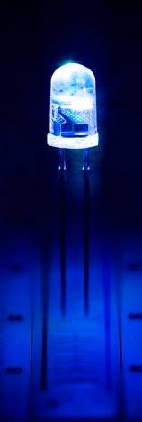 5MM SUPER BRIGHT BLUE LED, ROUND HEAD / TOP ( 5PCS / PACK )