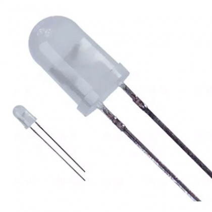 5MM BI-COLOR RED/GREEN LED, 2 PINS, ROUND HEAD / TOP ( 5PCS / PACK )