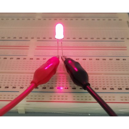 5MM BI-COLOR RED/GREEN LED, 2 PINS, ROUND HEAD / TOP ( 5PCS / PACK )