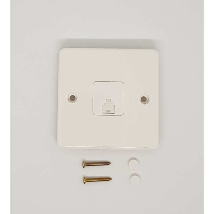 1 GANG TELEPHONE JACK ( RJ11 ) OUTLET / FACEPLATE KIT, IEM