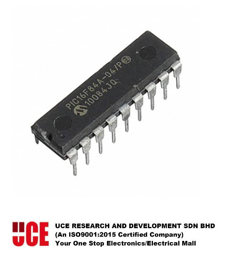 MICROCHIP PIC16F84A ENHANCED FLASH/EEPROM 8-BIT MICROCONTROLLER, DIP18