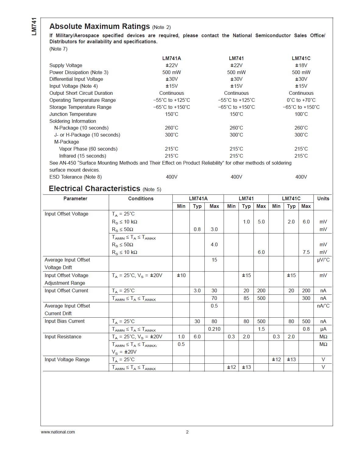 LM741 UA741 HA17741 GENERAL PURPOSE OPERATIONAL AMPLIFIERS, DIP-8