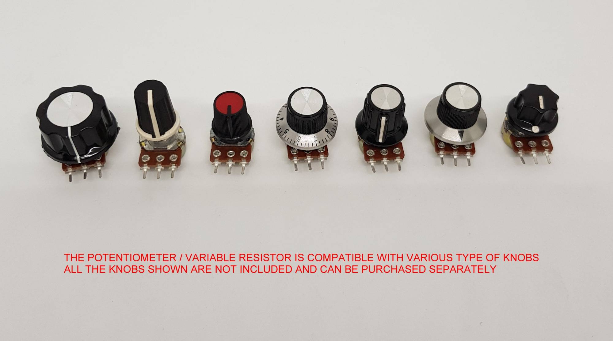 WH148 SINGLE TURN POTENTIOMETER / VARIABLE RESISTOR, 15MM, 500 1K 2K 5K ...
