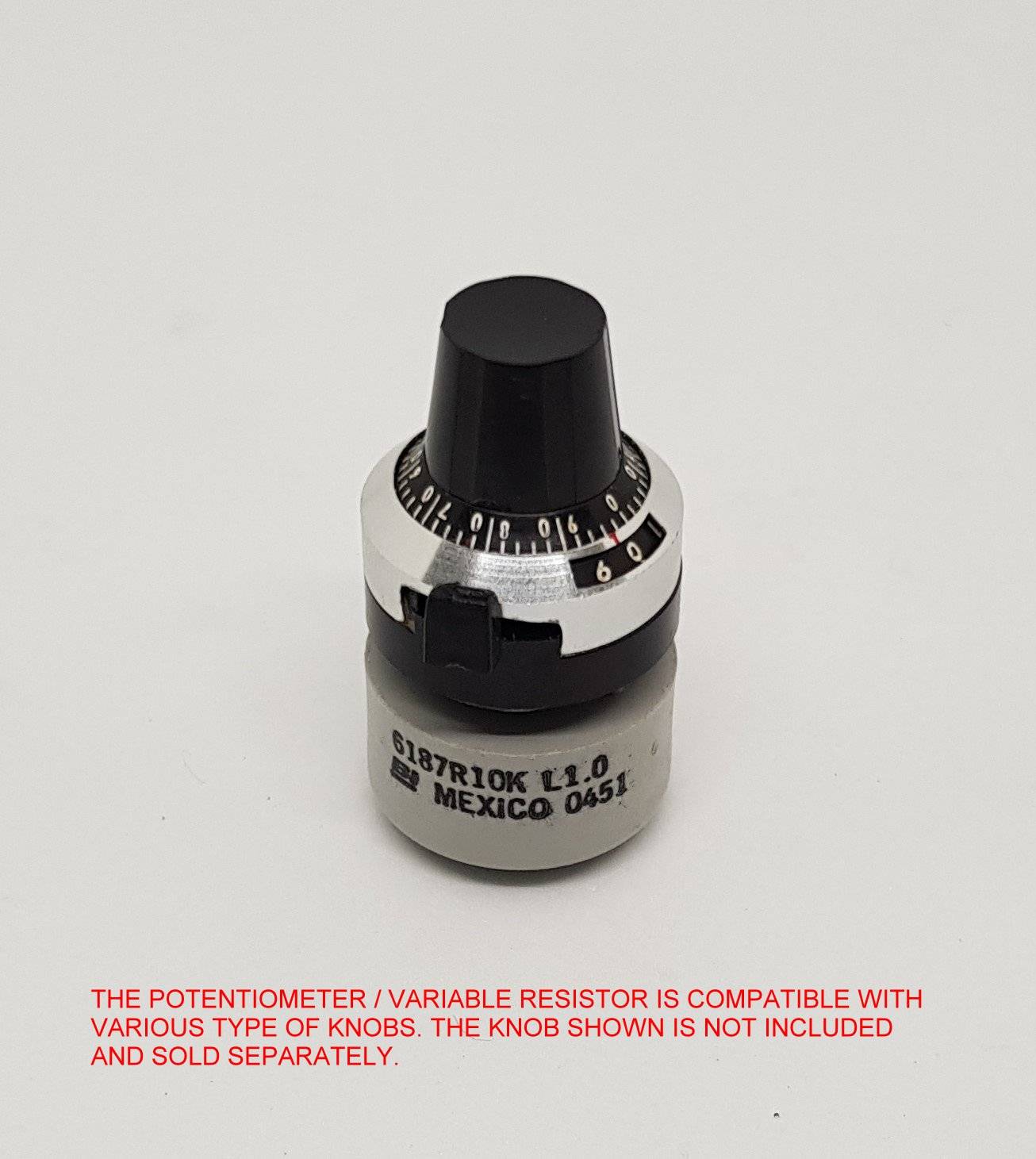 PRECISION POTENTIOMETER / VARIABLE RESISTOR / POSITION SENSOR, 6187R10KL1.0