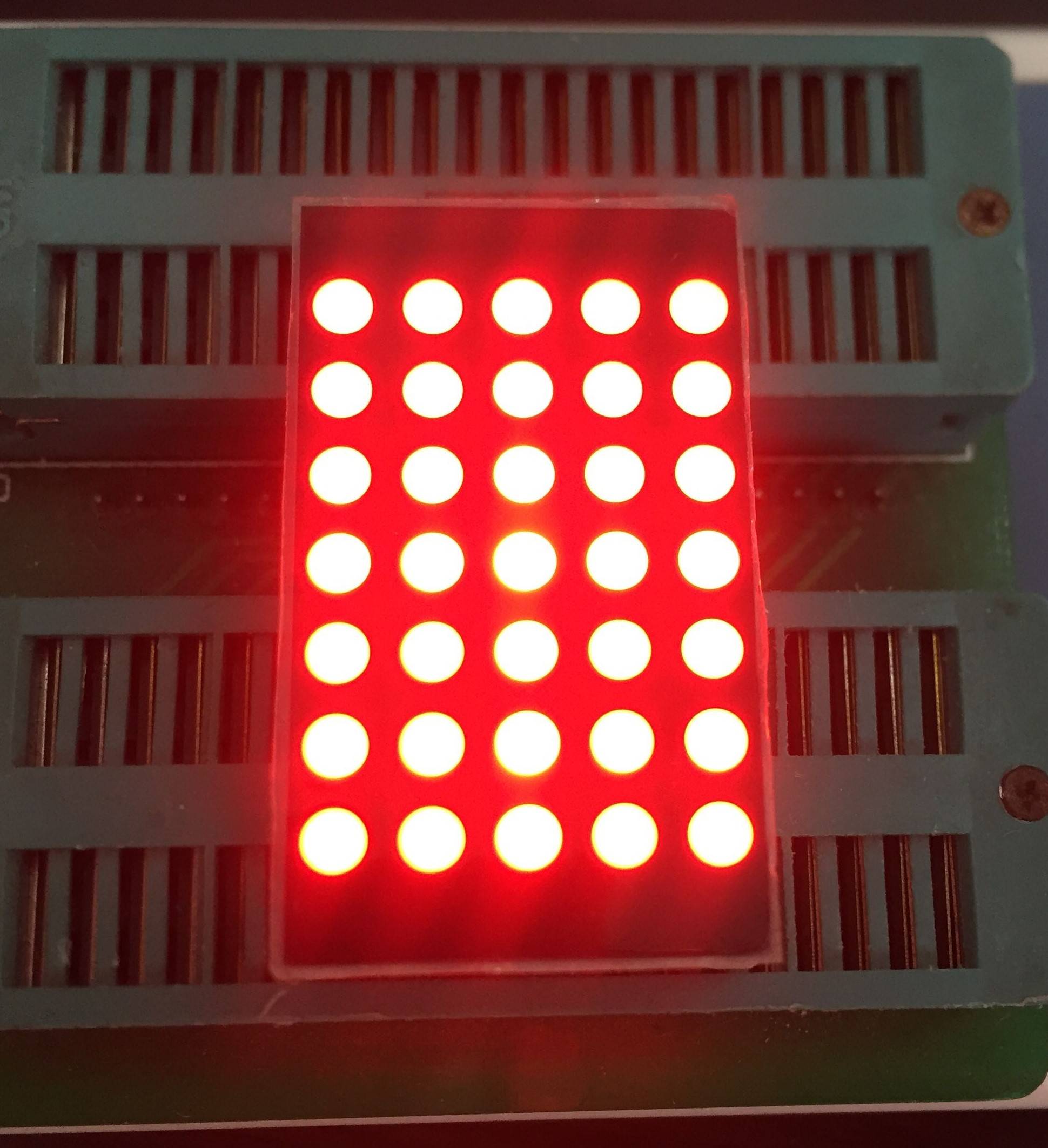 5 X 7 Led Dot Matrix Display 3mm Red Common Anode 1057bs