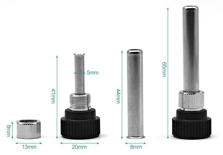 SOLDERING STATION IRON HANDLE ADAPTER BUSHING REPLACEMENT PARTS SET FOR ...