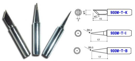 936 SOLDERING STATION SOLDERING IRON REPLACEMENT TIP 900M-T-K HAKKO AOYUE SAIKE ATTEN KADA YIHUA