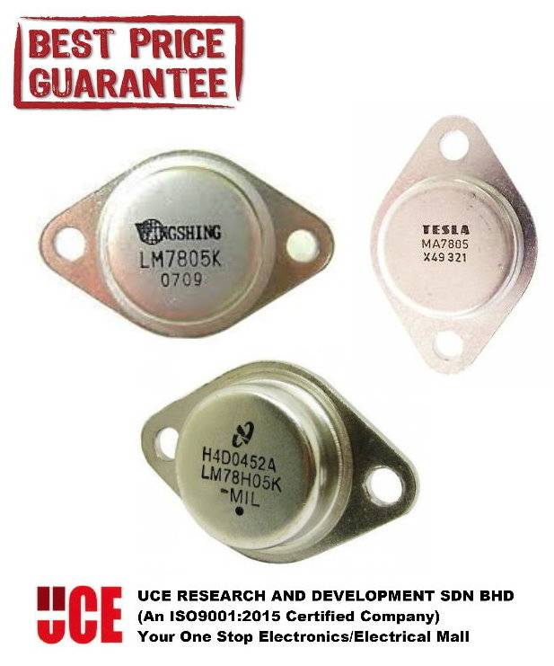 LM7805K MA7805 LM78H05K +5V VOLTAGE REGULATOR, HIGH CURRENT, TO-3