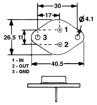 LM7805K MA7805 LM78H05K +5V VOLTAGE REGULATOR, HIGH CURRENT, TO-3
