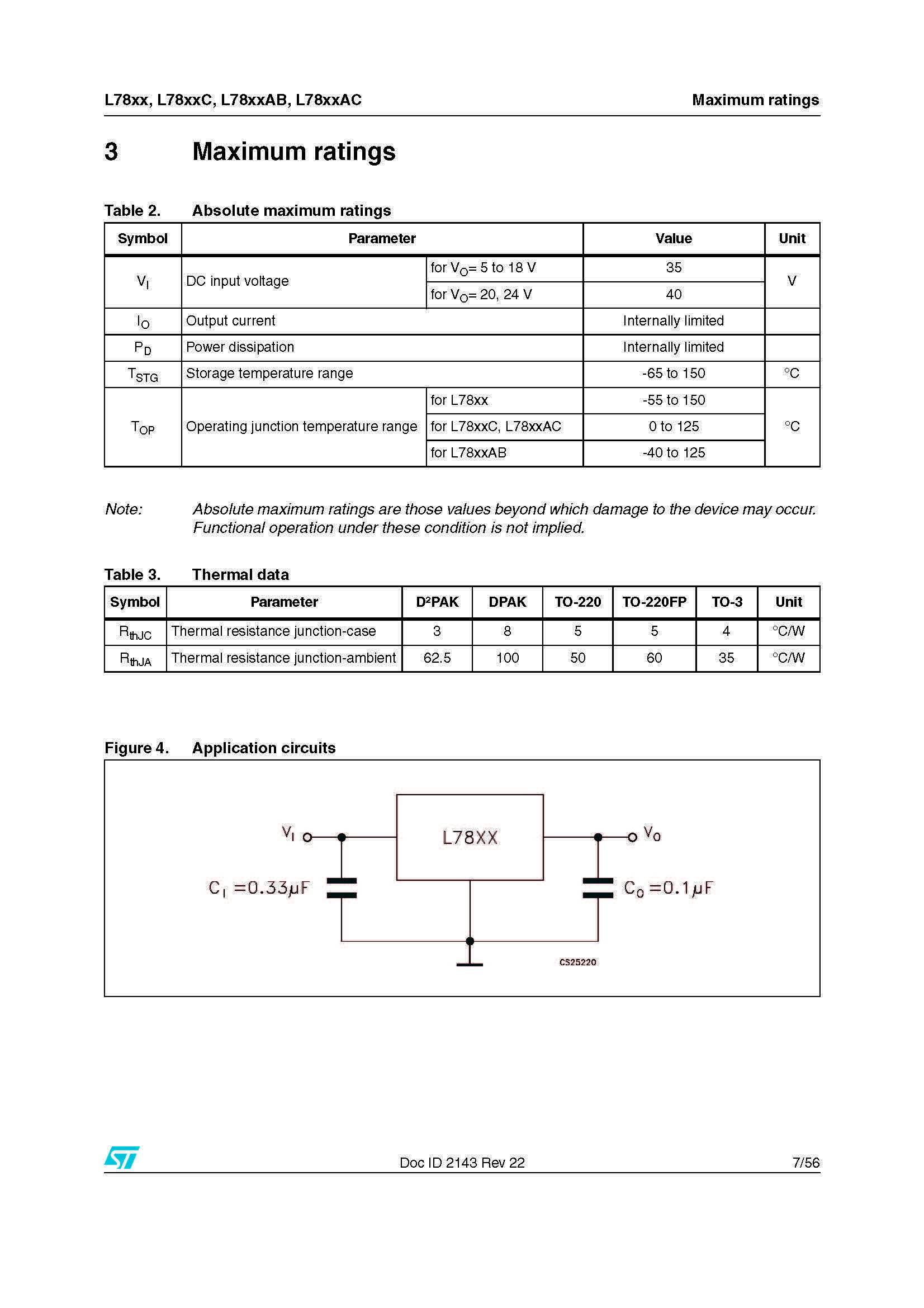 +5V VOLTAGE REGULATOR L7805CV / L7805 / LM7805