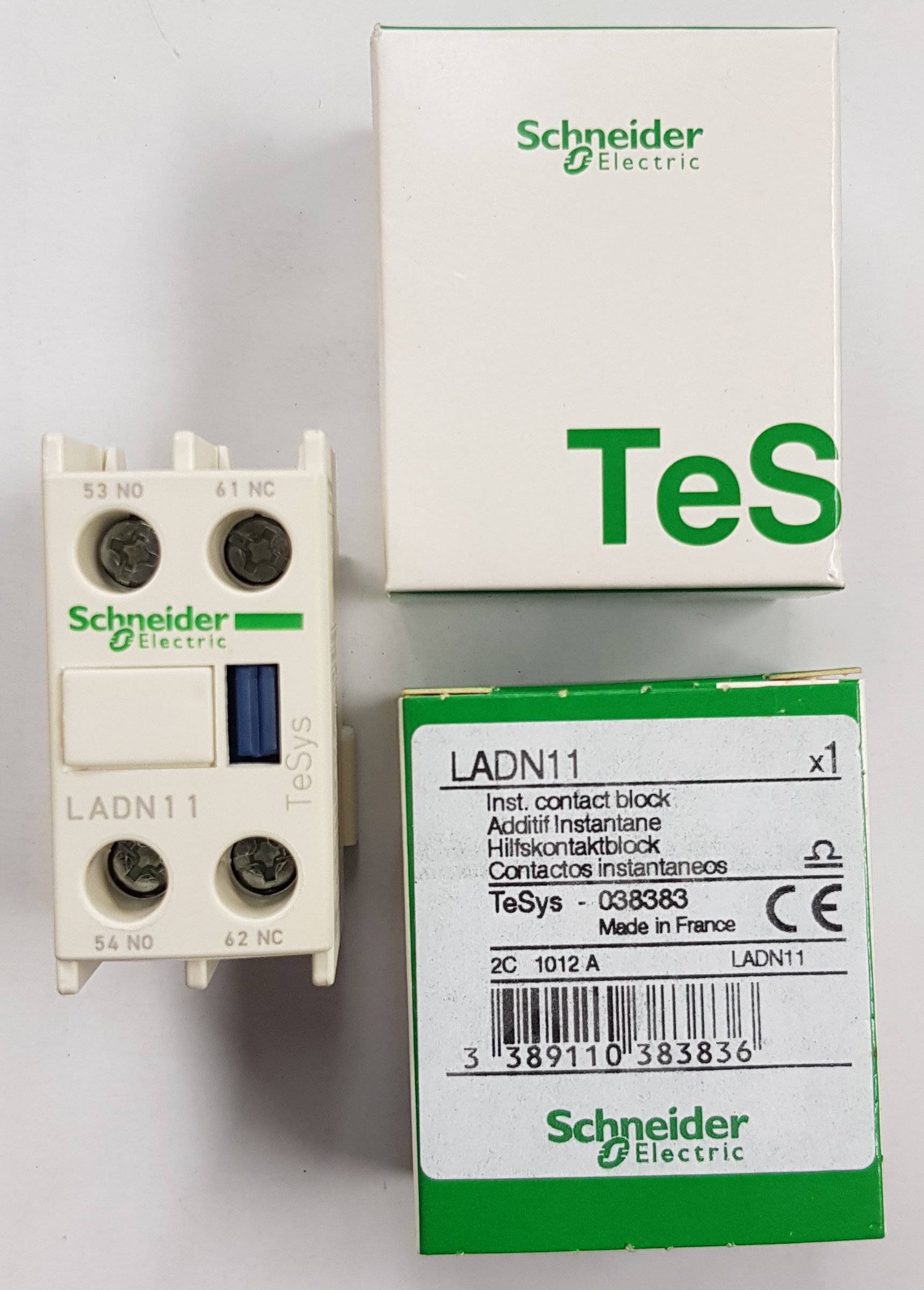 SCHNEIDER ELECTRIC TESYS LADN11, NO/NC (2), AUXILIARY CONTACT BLOCK ...