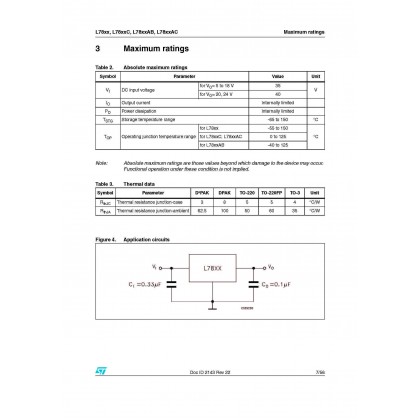 +24V VOLTAGE REGULATOR L7824CV / L7824 / LM7824 / 7824