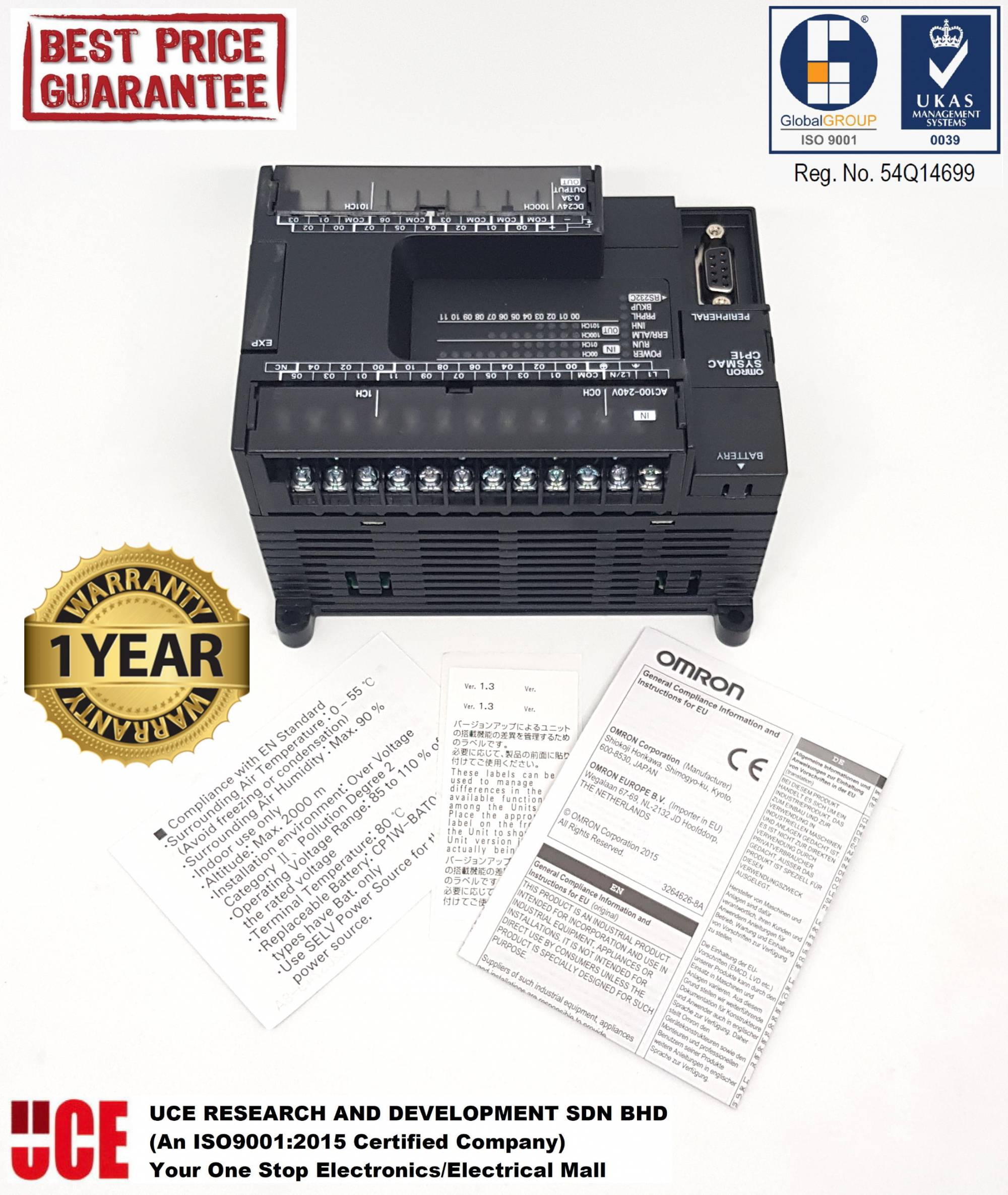 OMRON 30 I/O CP1E-N30SDR-A PLC PROGRAMMABLE LOGIC CONTROLLER