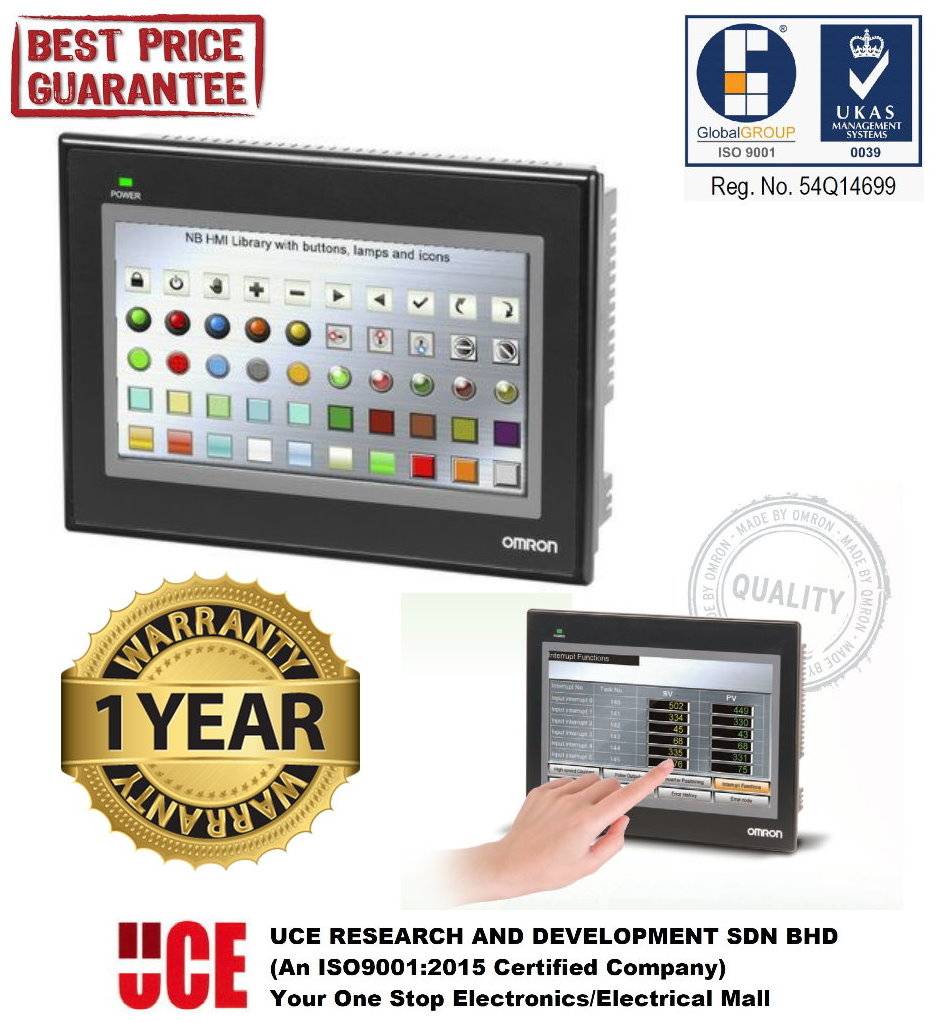 OMRON NB7W-TW00B TOUCH SCREEN HMI 7" TFT LCD COLOUR 800 x 480 PIXELS