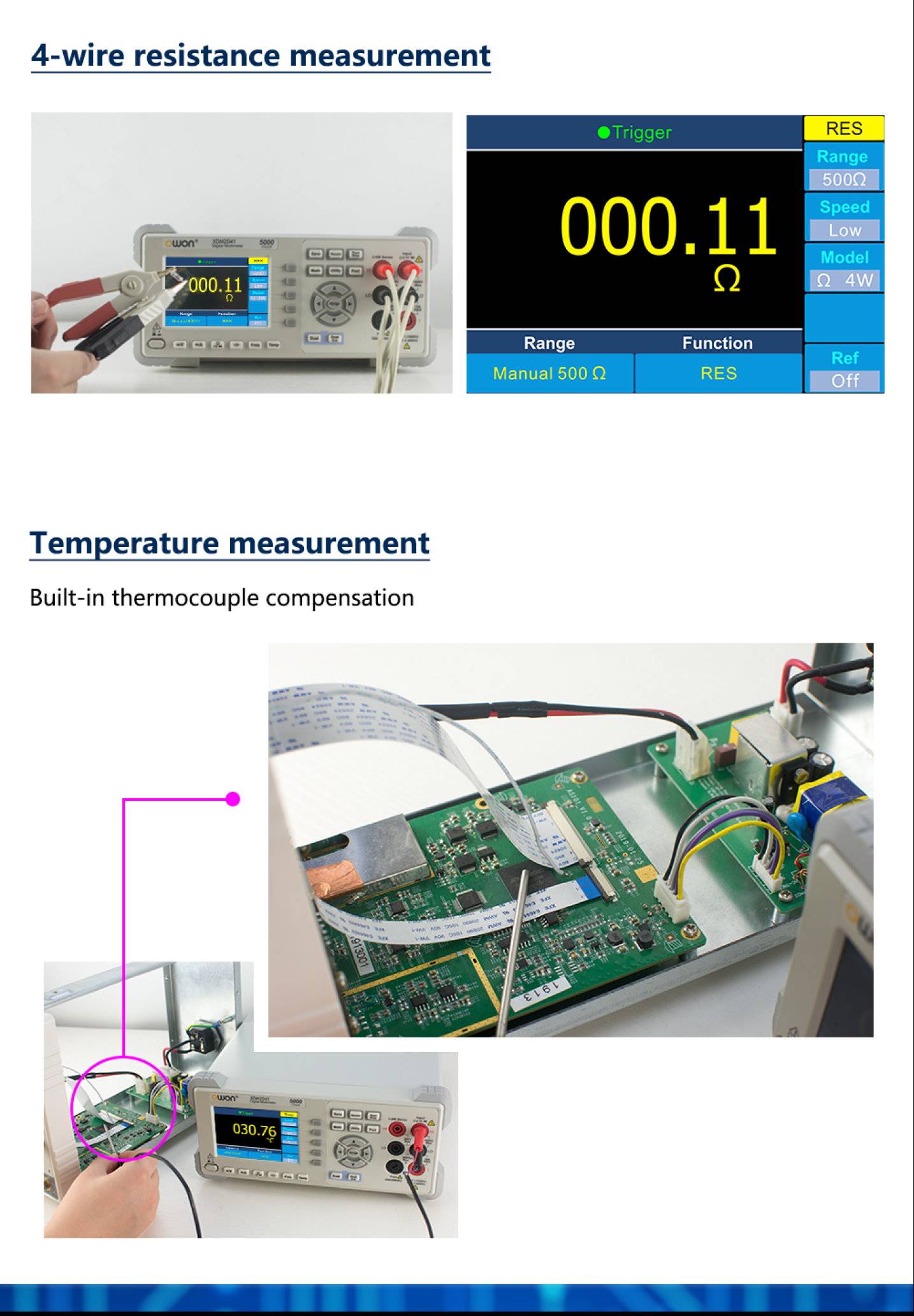OWON XDM2041 HIGH PRECISION TRUE RMS BENCH TYPE DIGITAL MULTIMETER