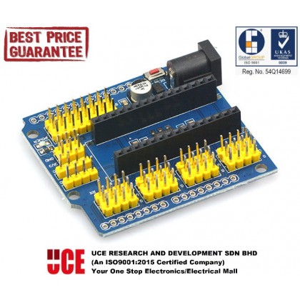 ARDUINO NANO V3.0 MULTIPURPOSE PROTOTYPE SHIELD IO EXTENSION EXPANSION ...