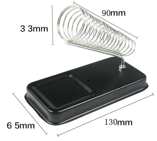 PORTABLE DETACHABLE METAL BASE SOLDERING SOLDER IRON HOLDER STAND WITH ...