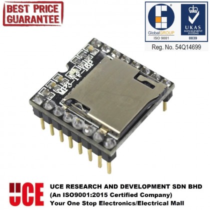 MINI MP3 PLAYER VOICE / AUDIO MODULE WITH SIMPLIFIED OUTPUT SPEAKER MP3 ...