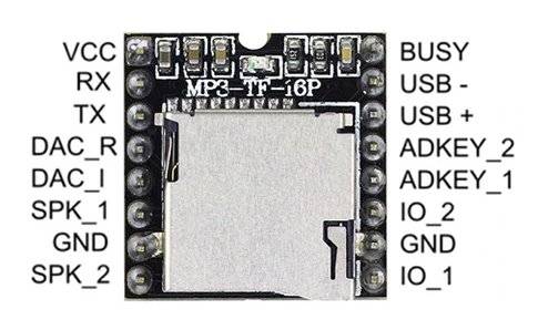 MINI MP3 PLAYER VOICE / AUDIO MODULE WITH SIMPLIFIED OUTPUT SPEAKER MP3 ...