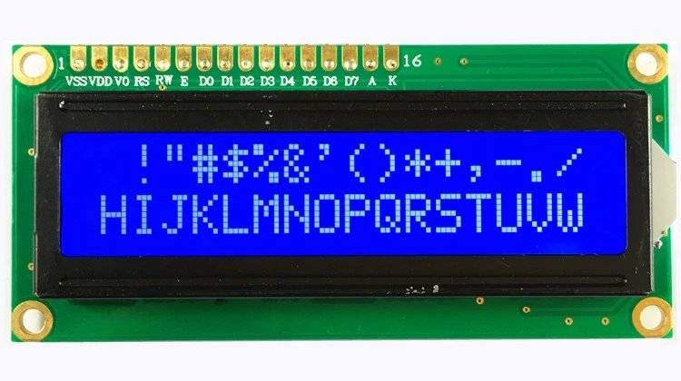 1602 16x2 Character Lcd Display Module Blue Backlight White Character For Arduino Raspberry Pi 