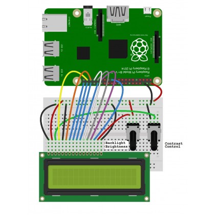 1602 16x2 CHARACTER LCD DISPLAY MODULE BLUE BACKLIGHT WHITE CHARACTER FOR ARDUINO, RASPBERRY PI ...