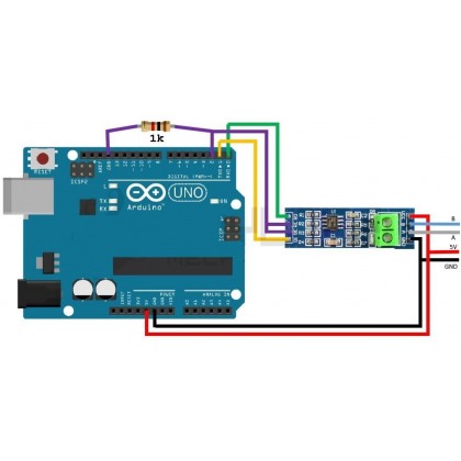 MAX485 RS485 UART TTL TO RS485 CONVERTER MODULE SERIAL BOARD FOR ...