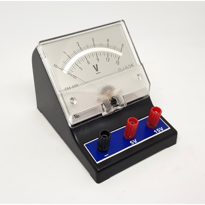 BENCH 5V / 15V DUAL RANGE DC VOLTMETER FOR EDUCATION LABORATORY