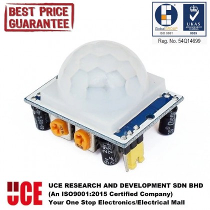 HC-SR501 PIR MOTION SENSOR DETECTOR MODULE FOR ARDUINO / RASPBERRY PI ...