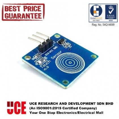 TOUCH SENSOR MODULE, CAPACITIVE TYPE, TTP223, FOR ARDUINO RASPBERRY PI