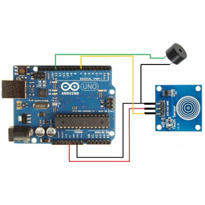 TOUCH SENSOR MODULE, CAPACITIVE TYPE, TTP223, FOR ARDUINO RASPBERRY PI