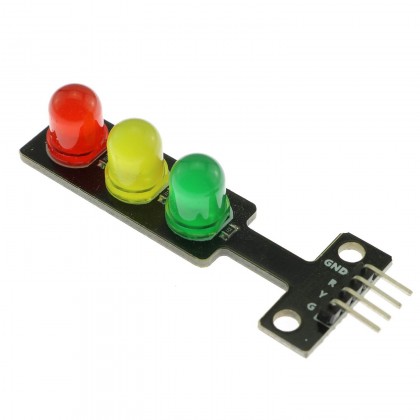 LED TRAFFIC LIGHT SIMULATION MODULE, 3.3V - 5V FOR ARDUINO, RASPBERRY PI AND MICROCONTROLLERS