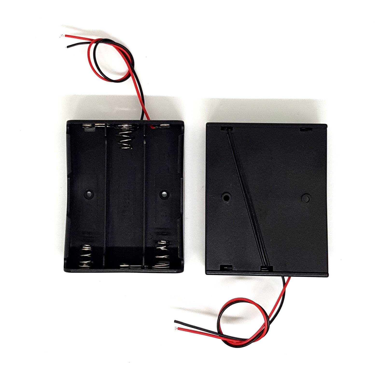 18650 THREE CELLS / SLOTS 3.7V LITHIUM BATTERY HOLDER WITH LEAD WIRES