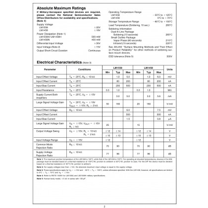 LM1458 / LM1458CN / TA75458P / NJM1458 / HA17458 DUAL OPERATIONAL ...
