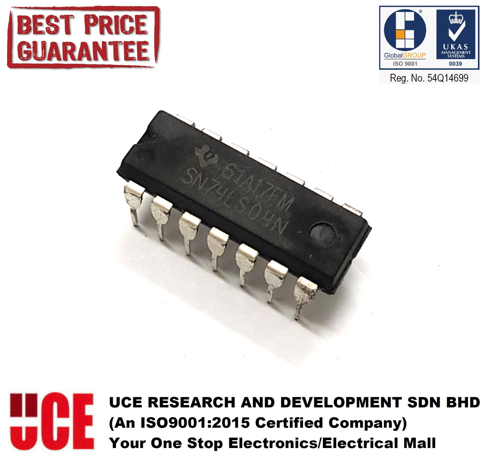 7404 / DM74LS04N / SN74LS04 / HD74LS04N / 74LS04 ( HEX INVERTERS )