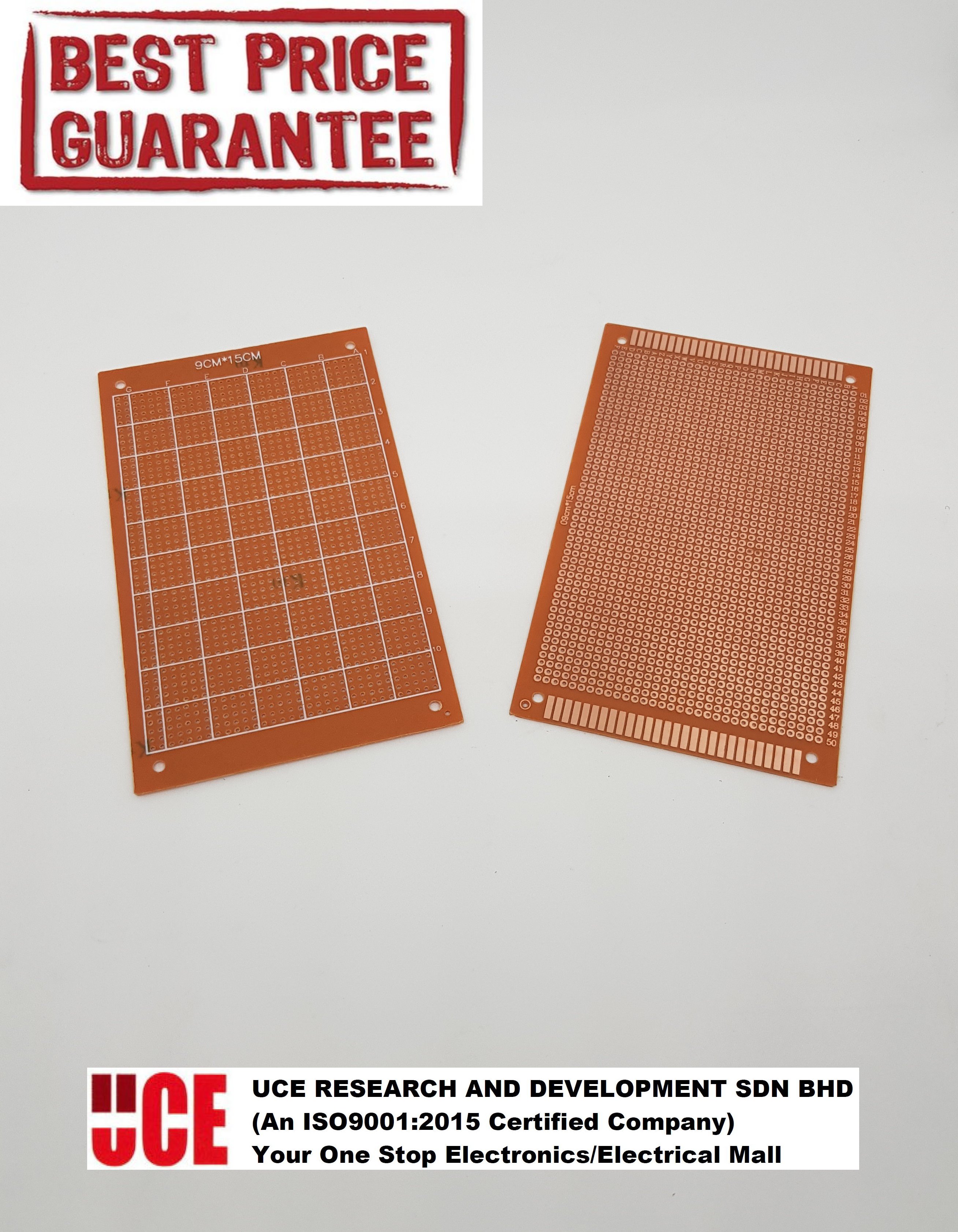 FR1 STRIPBOARD VEROBOARD PROTOTYPE PCB BOARD ( 150mm x 90mm )