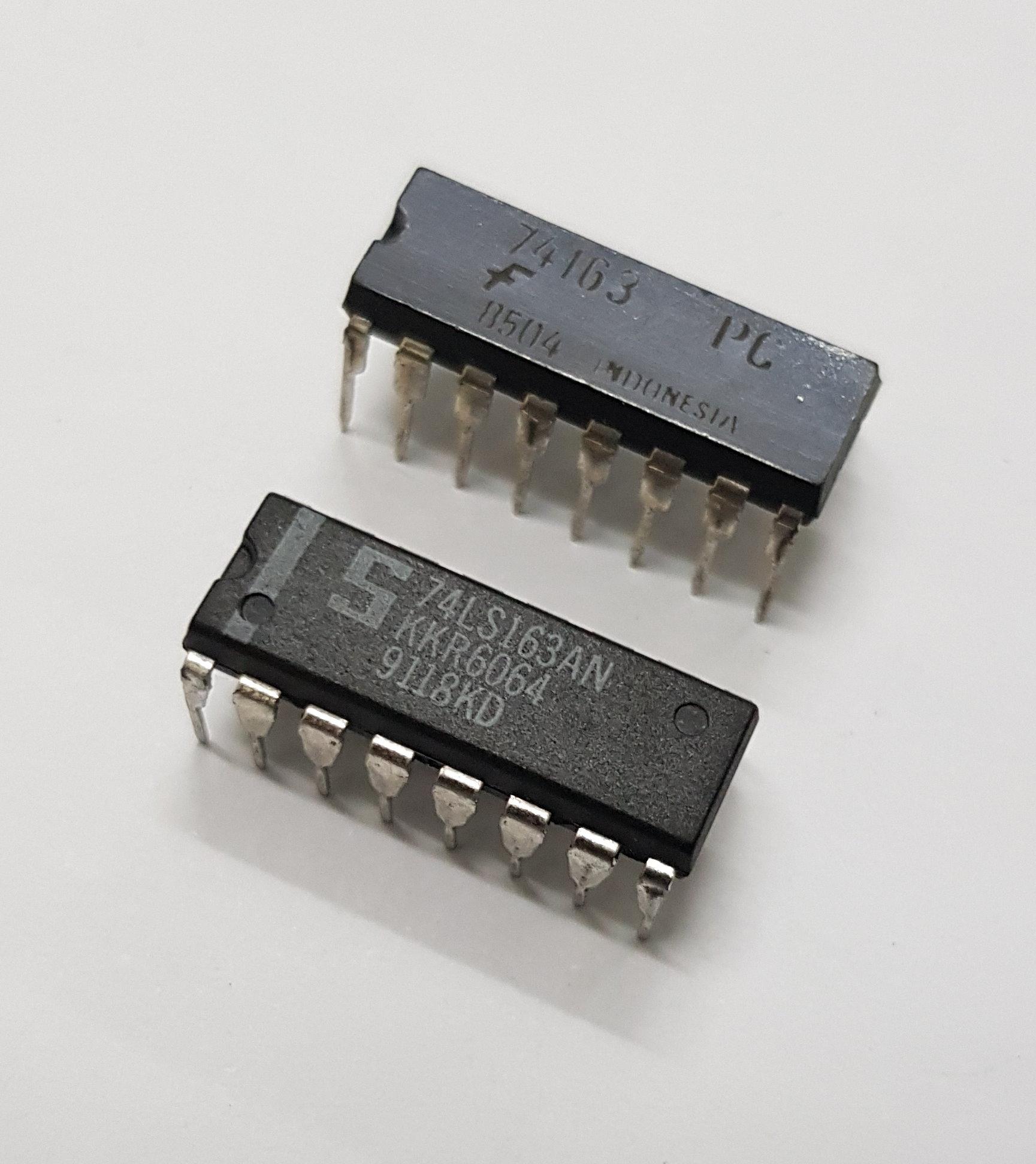 SN74163 / 74163 / SN74LS163N / 74LS163 ( SYNCHRONOUS 4-BIT BINARY COUNTERS / BCD DECADE COUNTERS )