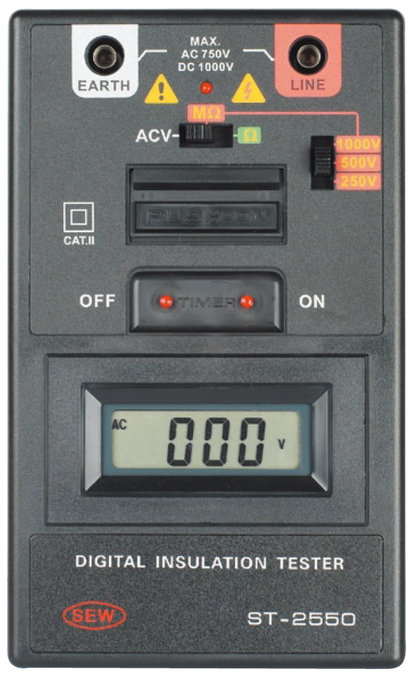 DIGITAL INSULATION TESTER, BELOW 1kV, ST-2550