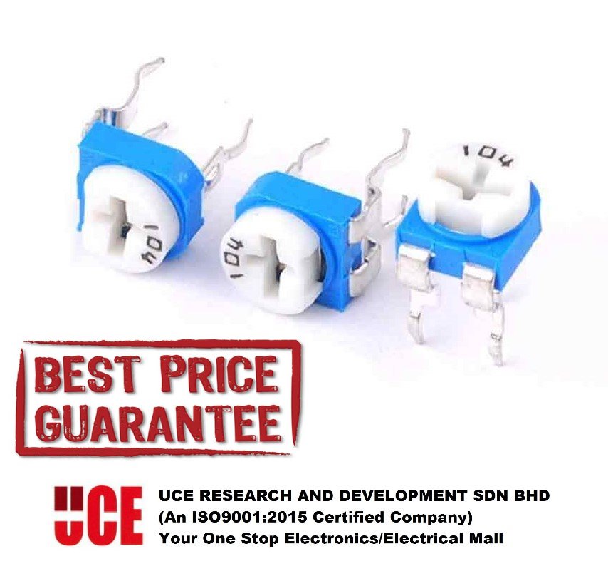 2pcs Single Turn Trimmer Variable Resistor Potentiometer 1k 5k 10k 20k 50k 100k 500k 1m