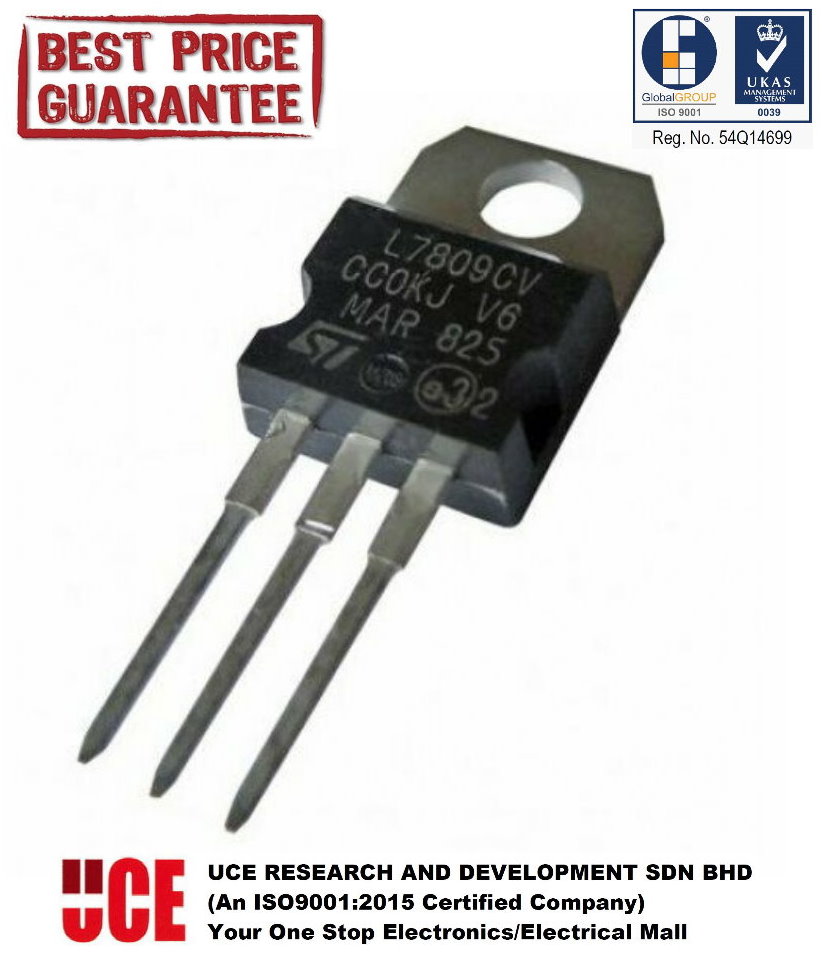 +9V VOLTAGE REGULATOR L7809CV / L7809 / LM7809 / 7809