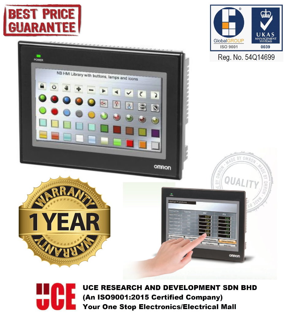 OMRON NB7W-TW00B TOUCH SCREEN HMI 7" TFT LCD COLOUR 800 x 480 PIXELS