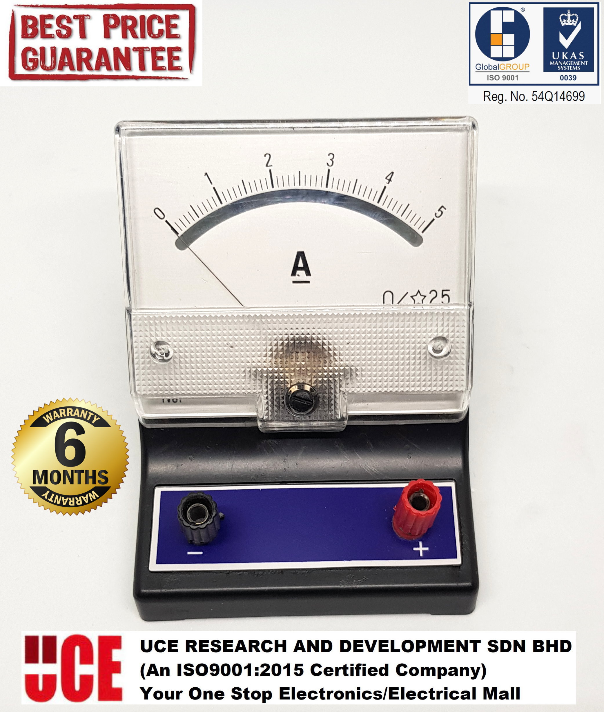 BENCH 5A DC AMMETER FOR EDUCATION LABORATORY